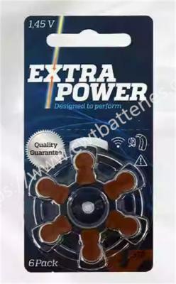 China EXTRAPOWER A312 1.45V Hearing Zinc Air Battery Long-lasting For Hearing Aids for sale