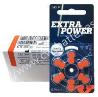 China Original New EXTRAPOWER A13 1.45V 310mAh Hearing Zinc Air Battery Harmless Battery for sale