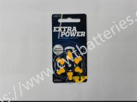 China EXTRAPOWER A10 1.45V Hearing Zinc Air Button Batteries Black Label Small Battery for sale