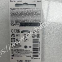 China EXTRAPOWER A10 1.45V Hearing Zinc Air Button Batteries Black Label Small Battery for sale