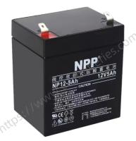 China 12V 5Ah Battery NP12-5 VRLA Battery Rechargeable Valve Regulated Lead-acid for UPS Power Storage for sale