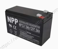 China 12V 7.5Ah Valve Regulated Lead-Acid Battery NP12-7.5 AGM Maintenance-free for Razor Scooter Solar System for sale