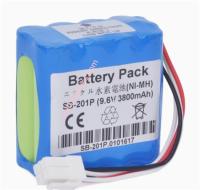 China Nihon Kohden X076 9.6V 3800mAh Compatible New Replacement Battery for PVM-2700 PVM-2703 PVM-2701 SB-201P for sale