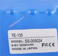 China Terumo TE-135  SS-005024 9.6V 2000mAh Compatible Battery Blue Color Medical Accessories for sale