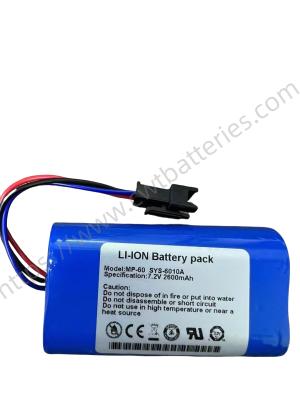 China 7.2V 2600mAh Li-ion Battery for Medcaptain MP-60 Syringe Pump for sale