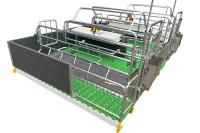China New Farm Equipment Hot Dip Zinc Steel Pipe Material Pig Cage Animal Cage for sale