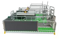China New Farm Equipment Hot Dip Zinc Steel Pipe Material Pig Cage Animal Cage for sale