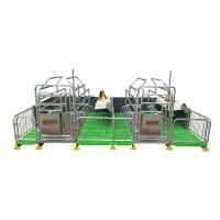 China Animal Birth Bed Farm Raising Equipment Cast Iron Pig Pen Sow Farrowing Crate for sale