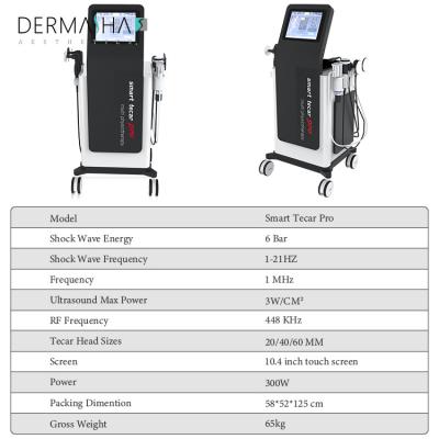 China Ewest Tecar Machine Ultrasound Ed Eswt Emtt Shockwave Treatment For Sport Injuries for sale