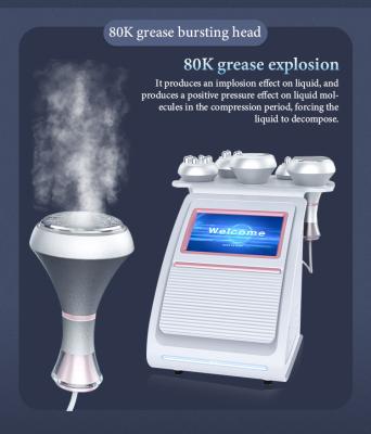 China Ultrasonic Vacuum Massage 80K Cavitation Slimming Machine Spa RF Face Fat Reduction for sale