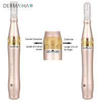 China Electric Dr Pen Permanent Makeup Micro Needle Stretch Marks Removal Derma Pen With Led Light for sale