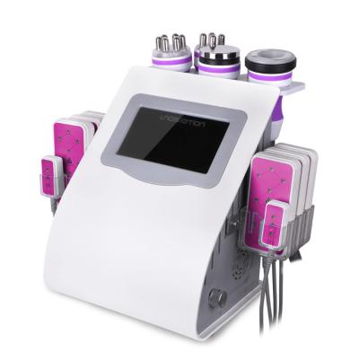 China 6 In 1 Ultrasonic Cavitation Body Sculpting Machine Vacuum Anti Cellulite for sale