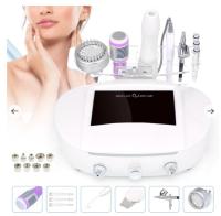 China 5 In 1 Facial Dermabrasion Machine , Ultrasonic Skin Scrubber Machine for sale