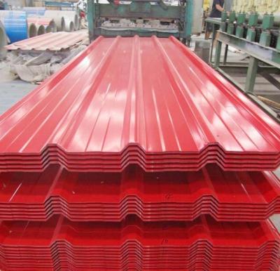China Q195 Q235A 750mm Corrugated Galvanized Sheet Metal 4x8 Color Coated Steel for sale