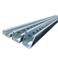 China Perforated Galvanized C Channel Steel Beam 180x60x20x2mm Q235B for Steel Structure for sale