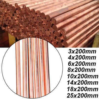 China C11000 Pure Copper Rod 99.95% Purity 12mm Diameter ISO9001 Copper Round Rod for EV for sale