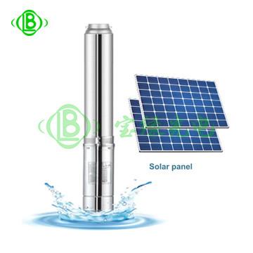 China 4-Inch Solar Submersible Water Pump 100W-1000W with 100m Head for Agricultural Irrigation for sale