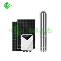 China DC Solar Submersible Water Pump 4 Inch 100W-1000W with 100m Head for Remote Well Irrigation for sale