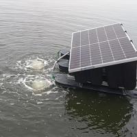 China Solar Powered Micro-Nano Lake Aerator with 0.1-10μm Bubbles and 50dB Low Noise Operation for sale