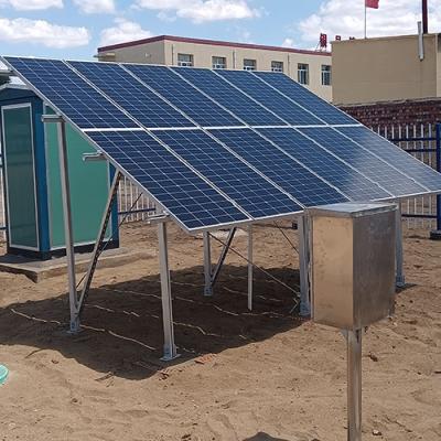 China Solar-Powered 30m³ Domestic Wastewater Treatment Plant with AO/A²O Process and Remote Monitoring for sale