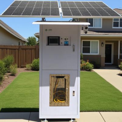 China Pure Solar Energy Water Dispenser 1-5 Tons/Day with RO Filtration for Community Park School Drinking Water for sale