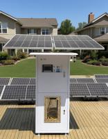 China Pure Solar Energy Water Dispenser 1-5 Tons/Day with RO Filtration for Community Park School Drinking Water for sale