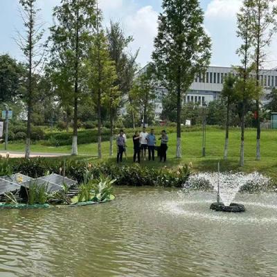 China 120W Solar Fountain Aerator with 80W Motor for 1000-2000 m² Lake & Pond Oxygenation for sale