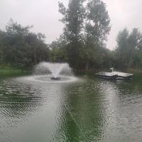 China 120W Solar Fountain Aerator with 80W Motor for 1000-2000 m² Lake & Pond Oxygenation for sale