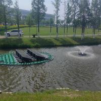 China 100W Solar Powered Fountain Water Aerator for Fish Ponds - 60W Motor, 2.5m Water Lift, 1000-2000 m² Coverage for sale