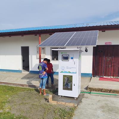China Smart IoT Solar Water Purification Station with 1000L Daily Capacity and 100Ah Energy Storage for Off-Grid Applications for sale
