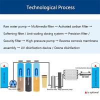 China Solar Powered Reverse Osmosis Agricultural Water System 2000L/Day Off Grid for sale