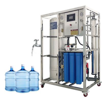 China Industrial Reverse Osmosis System 500LPH RO Water Treatment Plant 1.8kW for sale
