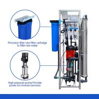 China Industrial Reverse Osmosis System 500LPH RO Water Treatment Plant 1.8kW for sale