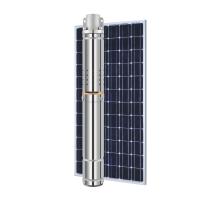 China Solar Deep Well Pump Stainless Steel 4SSC DC Brushless Motor 1100W to 7500W MPPT Controller for sale