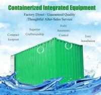 China 40ft Containerized Reverse Osmosis Desalination Plant 220V 50Hz with PLC Motor for Seawater Purification for sale