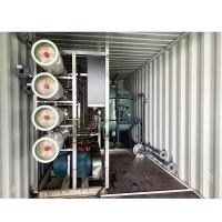 China 40ft Containerized Reverse Osmosis Desalination Plant 220V 50Hz with PLC Motor for Seawater Purification for sale