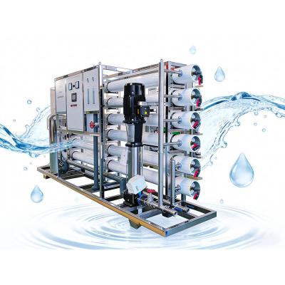 China Industrial 10T/H Reverse Osmosis Water Softening Purification Equipment 10000LPH RO System for sale