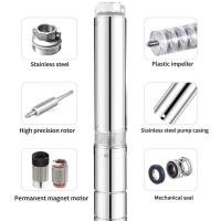 China High Pressure Solar Water Pump 750W 9m³h 65m Head 1.5inch Stainless Steel for Agriculture Irrigation for sale
