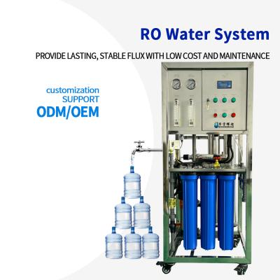China 250LPH 500LPH Small Factory Drinking Water Treatment Machinery Reverse Osmosis Water Purification System for sale