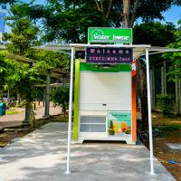 China WaterHome Solar & Energy Storage Container Beverage Shop , Off-Grid All-in-One Modular Drink Store Station for sale