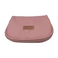 China Free Sample Screen Printed Wesson Pink Travel Toiletry Bag for sale
