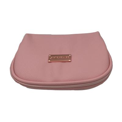 China Free Sample Screen Printed Wesson Pink Travel Toiletry Bag for sale