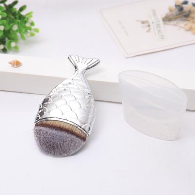 China Plastic Colorful Mermaid Foundation Brush OEM ODM for sale