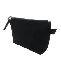 China OEM Washable Screen Printed Black Travel Makeup Bag for sale