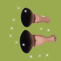 China ISO9001 2pcs Synthetic Hair Kabuki Cosmetic Brushes for sale