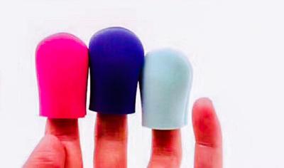 China wholesale hot selling soft skin-friendly colours beauty  fingertip sponge for sale