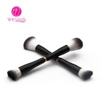 China ISO9001 No Odor Two Head Nylon Hair Makeup Foundation Brush for sale