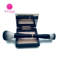 China ISO9001 No Odor Two Head Nylon Hair Makeup Foundation Brush for sale