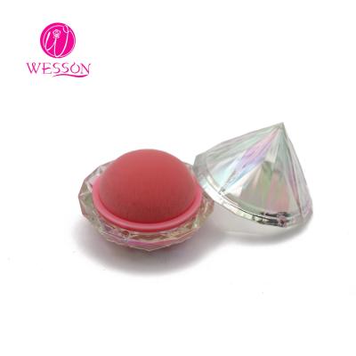China Wesson Beauty Mini Round Blush Diamond Shaped Makeup Sponge Brush for sale