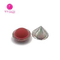 China Wesson Beauty Mini Round Blush Diamond Shaped Makeup Sponge Brush for sale